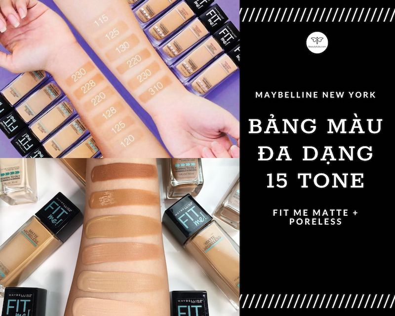 Kem Nền Maybelline Fit Me 103 Matte Poreless 103 Fair